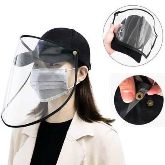 Accessories | Anti Spray Baseball Cap W Removable Face Shield | Poshmark